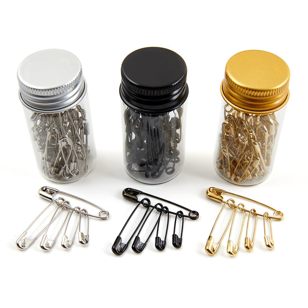 MILWARD Assorted Steel Safety Pins – Rust-Resistant & Durable – Les Tissées