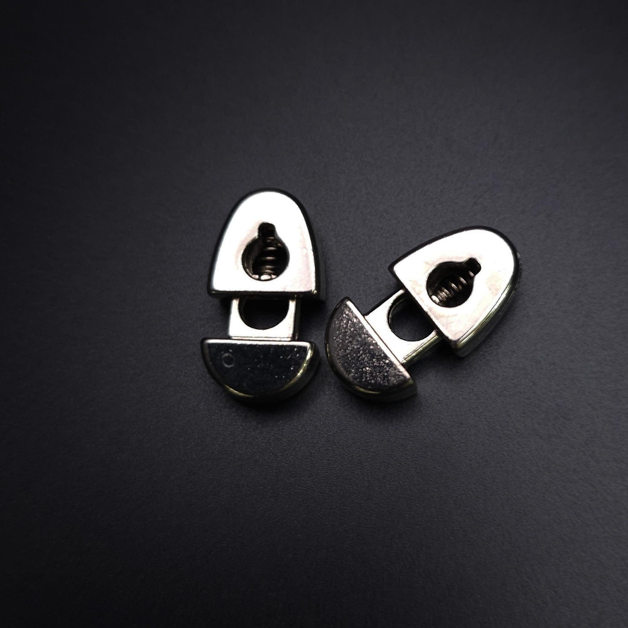 Metal Cord Locks | 2 Pieces | Silver | 5 mm – Les Tissées