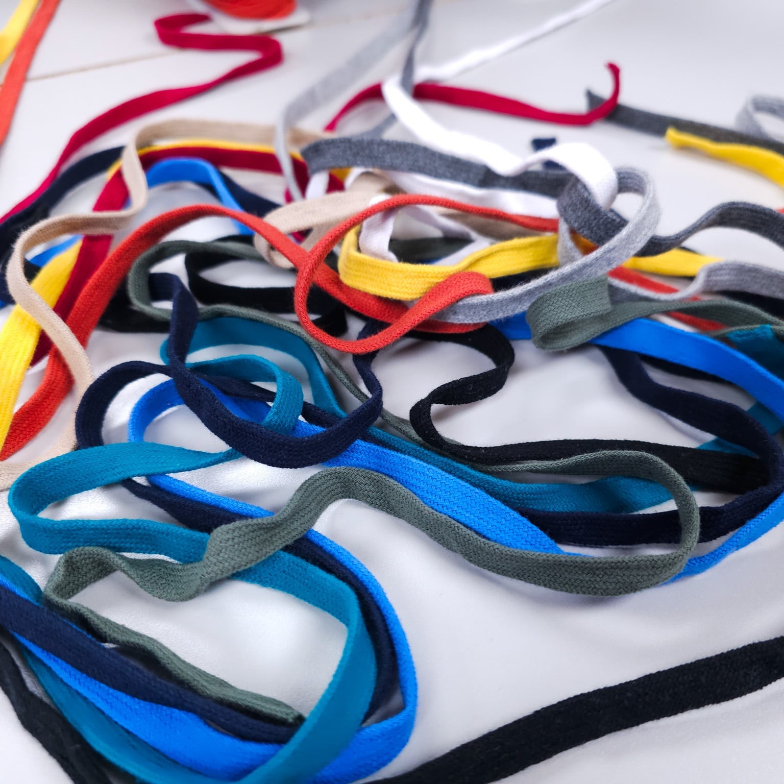 10 mm Flat Cotton Cord - 100% Cotton for Sewing Projects – Les Tissées