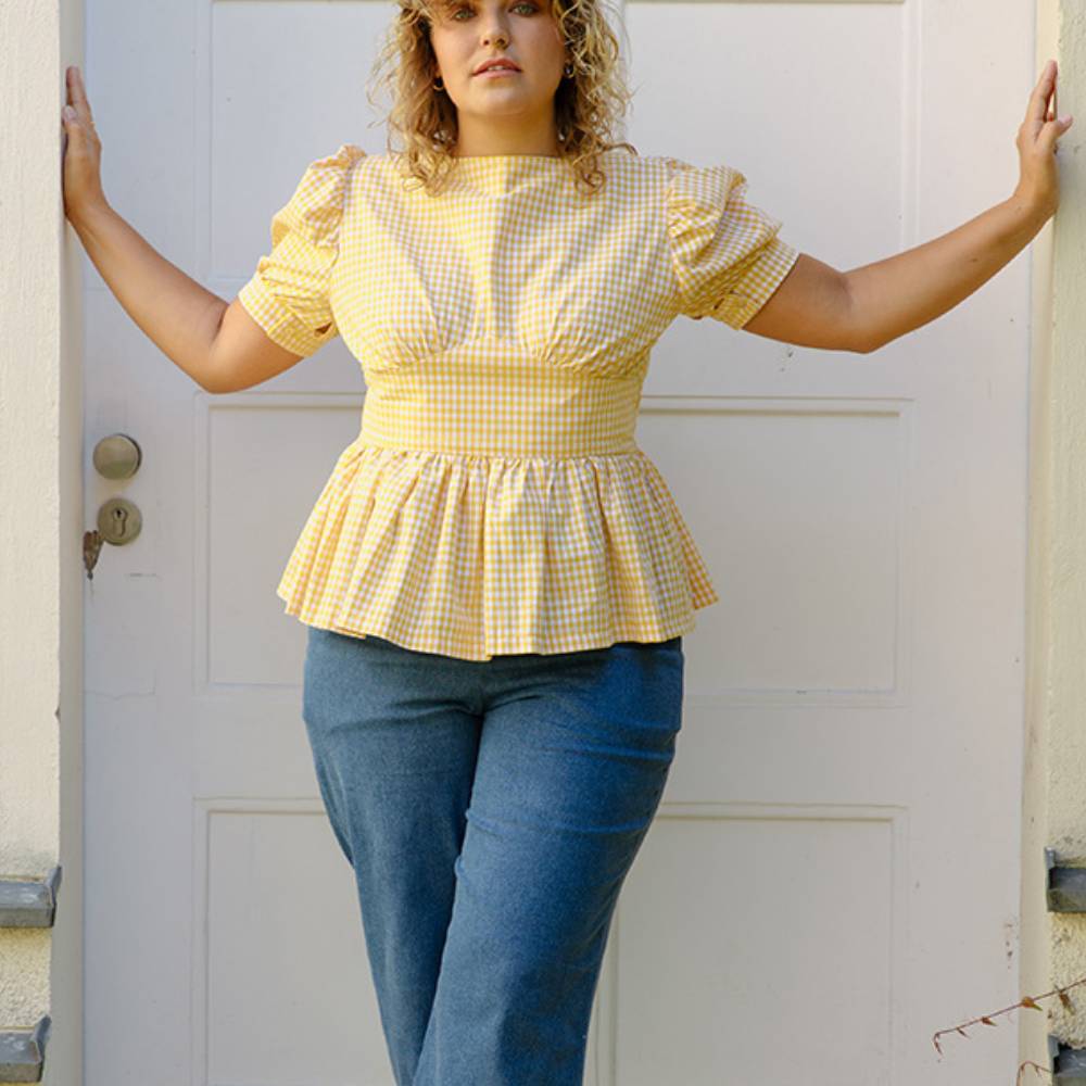 Bella Peplum Blouse PDF Sewing Pattern | Juliana Martejevs – Les Tissées