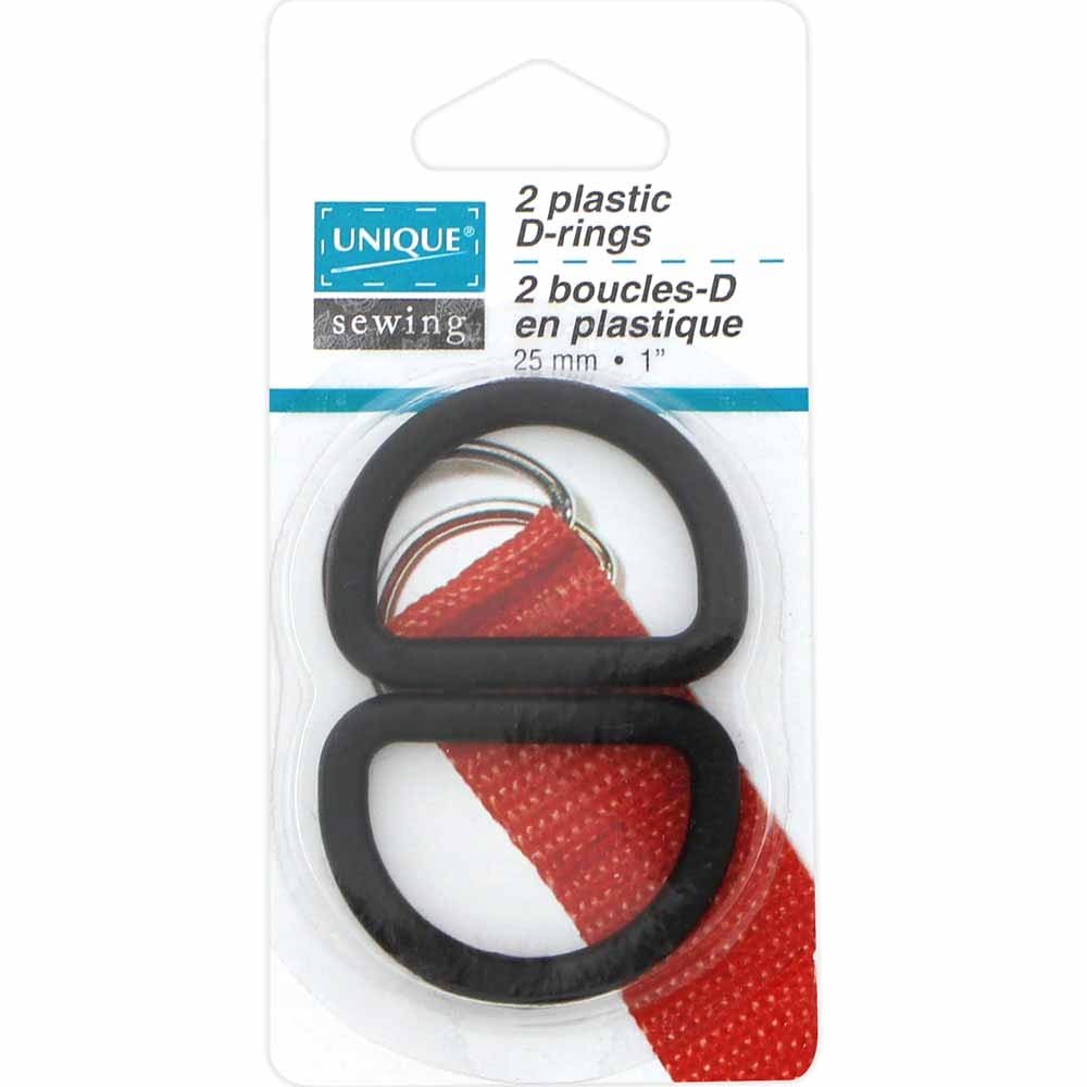 UNIQUE | Plastic D-Rings | Black – Les Tissées