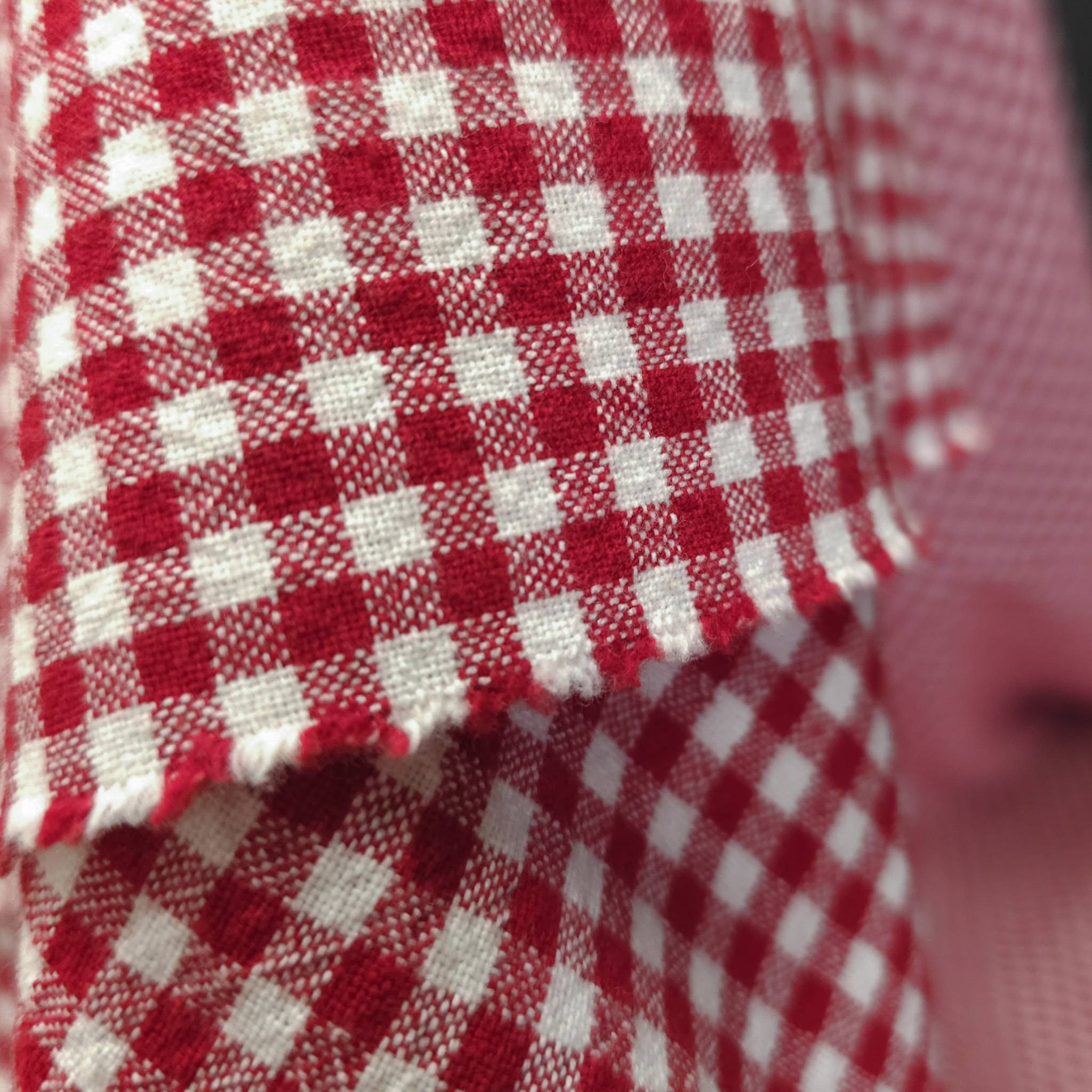 100% Cotton Gingham Fabric – 5 mm | Soft Drape & Textured Weave – Les ...