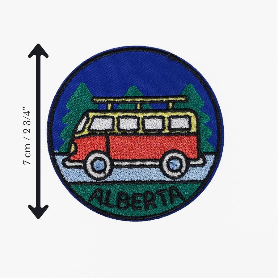 Alberta Camper Van Iron-On Patch | Les Tissées