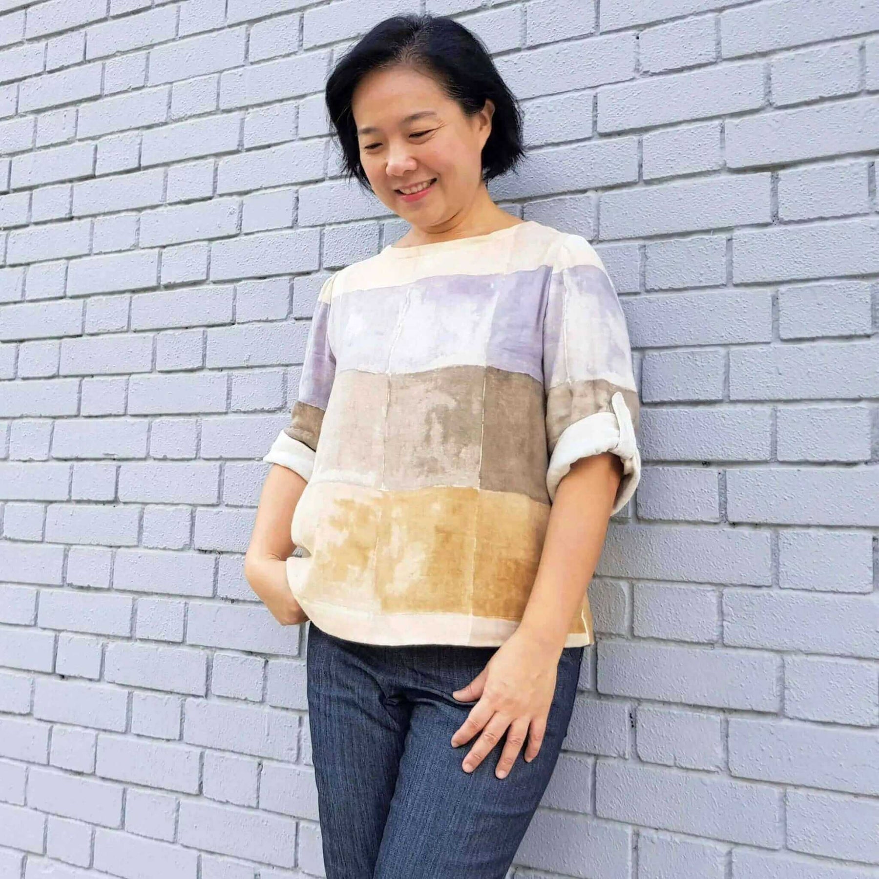Whisper Blouse PDF Sewing Pattern | Wardrobe by Me | Les Tissées