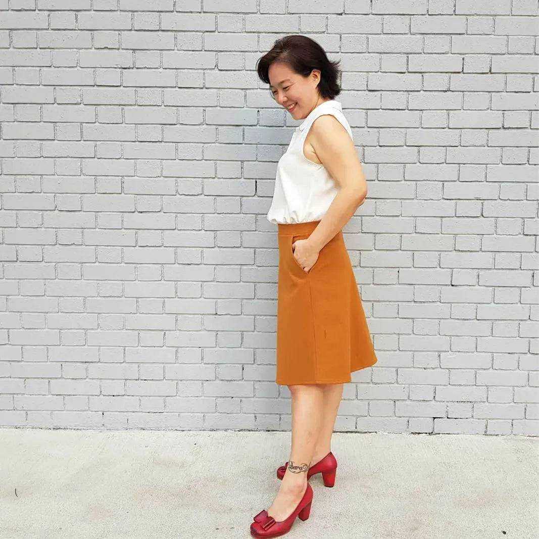 City Dress Sewing Pattern PDF | Wardrobe by Me – Les Tissées